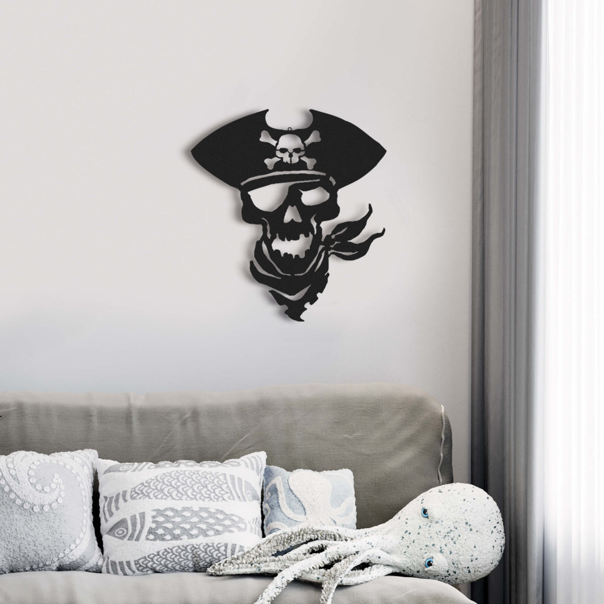 "Pirate Figure" Metal Wall Art & "Pirate" Metal Wall Decor – Hencely